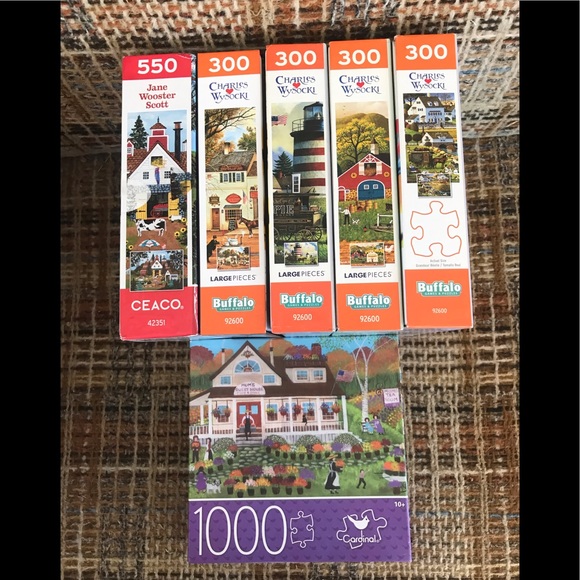 Games | Six Puzzles30 500 And 1000 Pieces | Poshmark